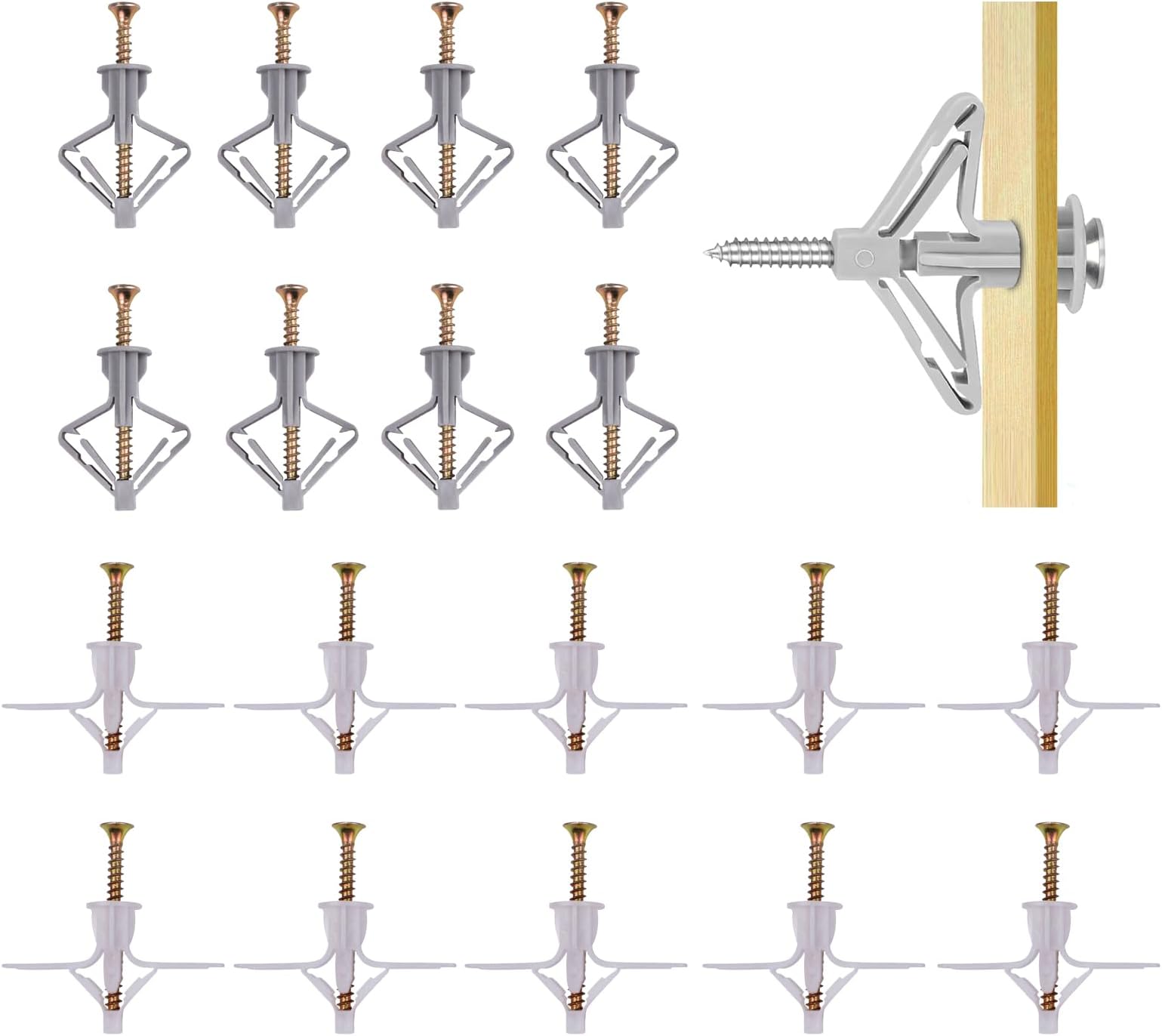 100 Pieces Cheville Brique Creuse Cheville Parpaing Creux Forme D'Avion ...