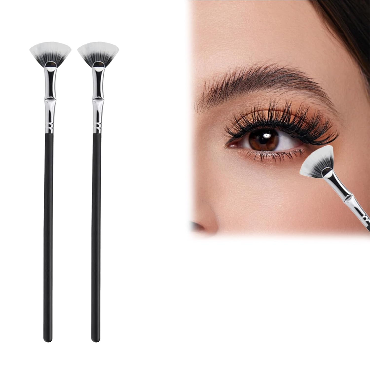 Amazon.com: Yeria Folding Angle Scalloped Lash Brush,2024 New Mascara ...