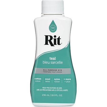 Amazon.com: Rit Dye, Teal Rit All-Purpose Powder Dye, 1-1/8 oz : Group ...