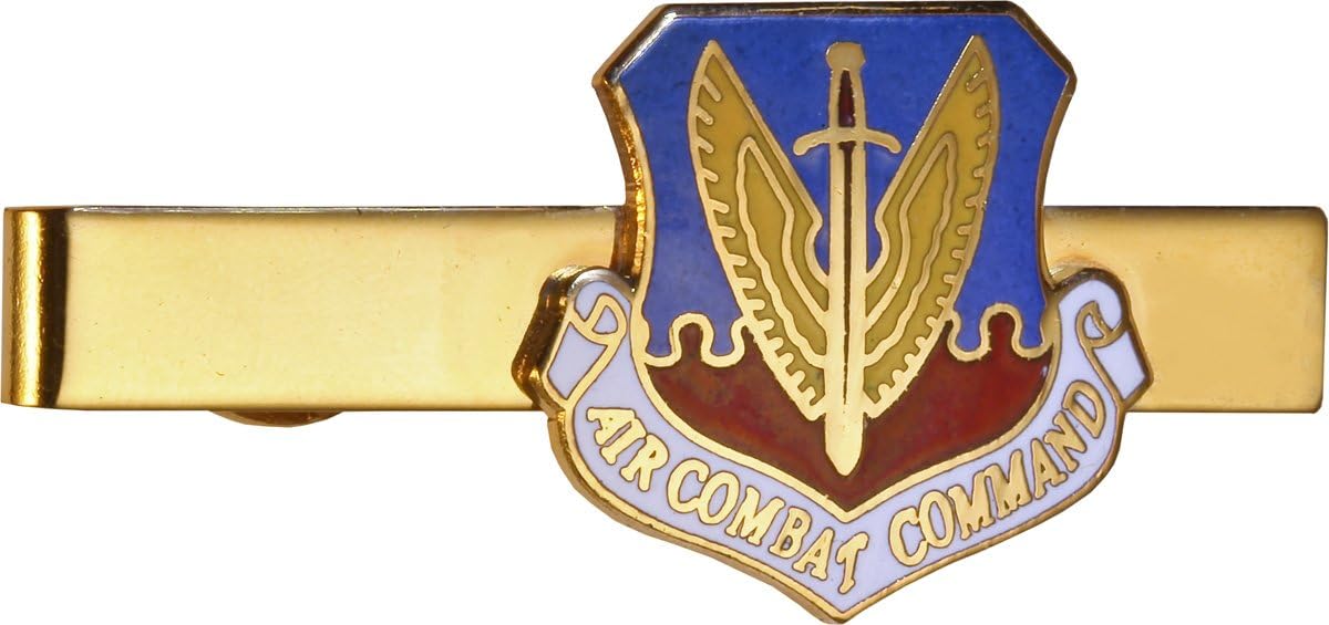 Amazon.com: Air Force Air Combat Command Crest Tie Bar: Clothing, Shoes ...