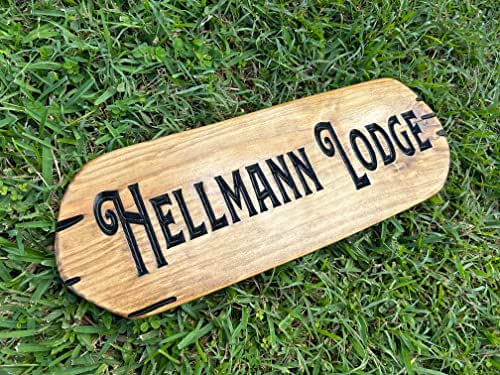 Amazon.com: Engraved Wood Outdoor Rustic Sign for Cabin (9" x 23 ...