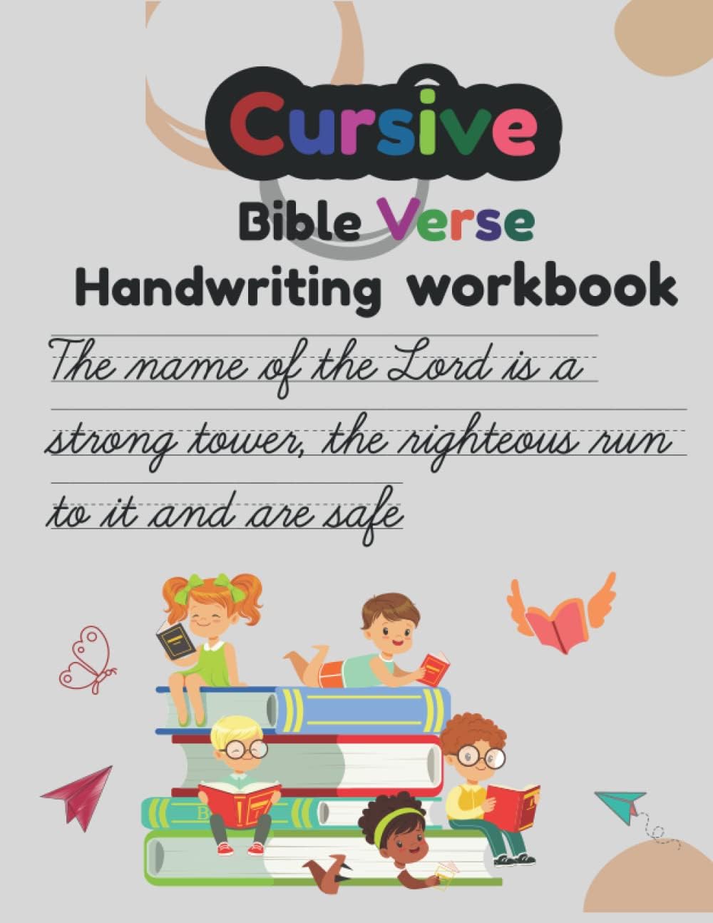 Cursive Bible Verse Handwriting Workbook Handwriting Practice Workbook ...