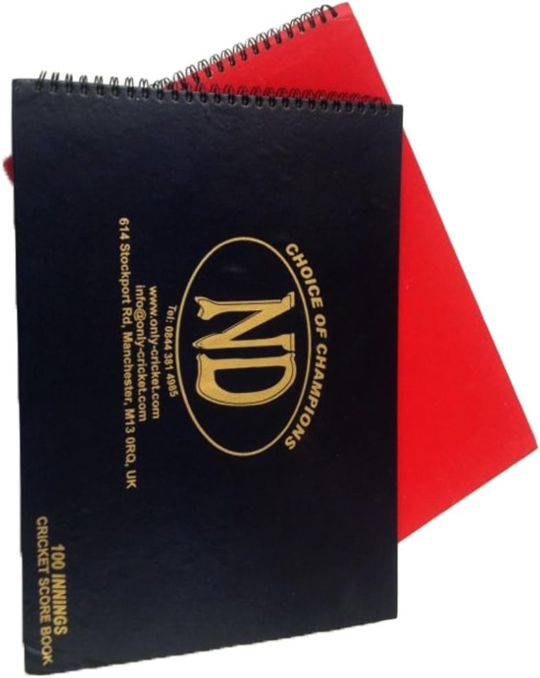 New 100 Innings Score Book Cricket Scorers Record Ringbound Scorebook ...
