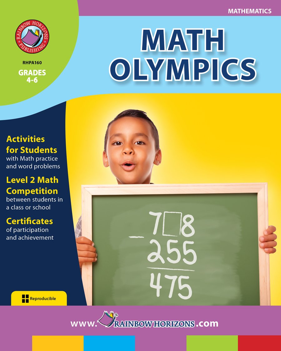 Amazon.com: Math Olympics Gr. 4-6 - Rainbow Horizons Publishing (Math ...