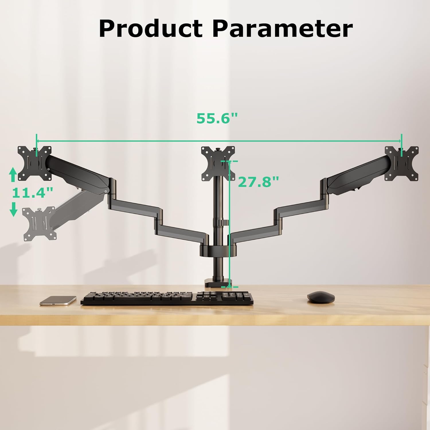 Triple Monitor Desk Mount, 3 Monitor Arms for Philippines | Ubuy