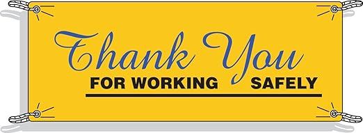 Brady 50911 3-1/2' Height, 10' Width, Vinyl, Black And Blue On Gold ...