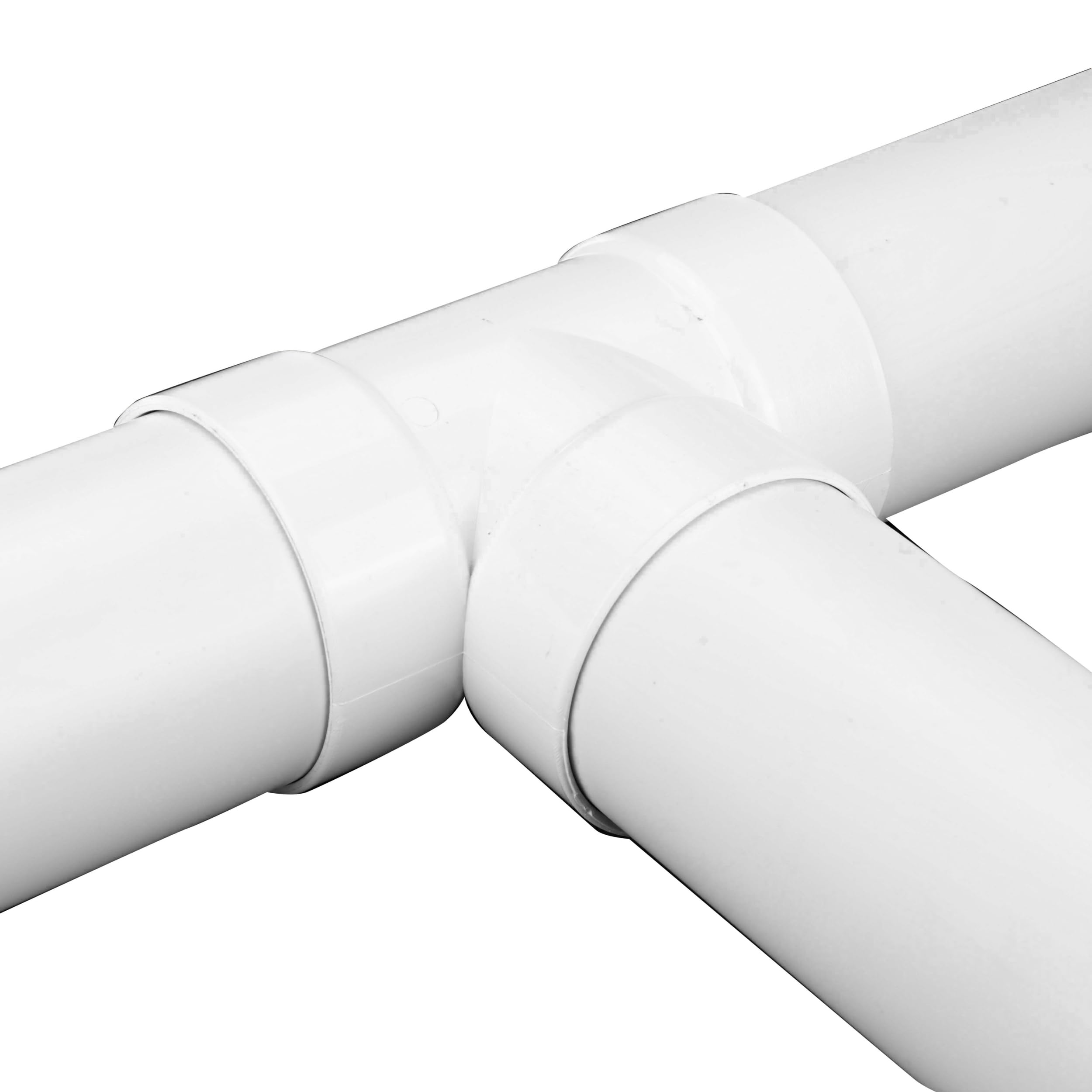 4 Way Pvc Fittings Drain PVC Water Pipe Four Way Drainage Fitting