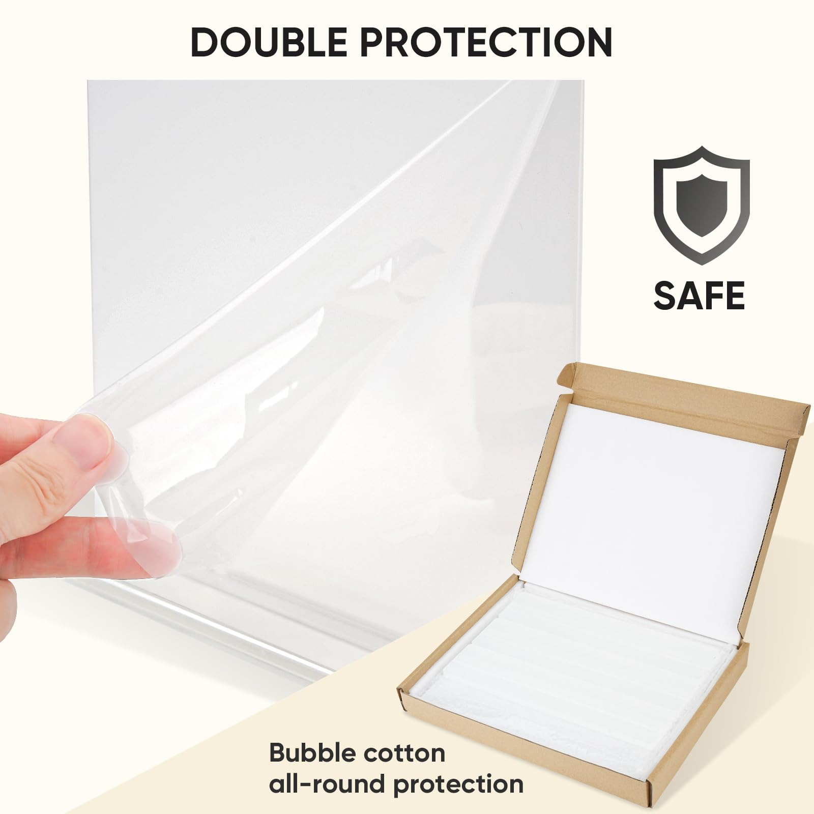 Snapklik.com : TICONN 3 Pack Acrylic Sign Holder, Double-Sided Display ...