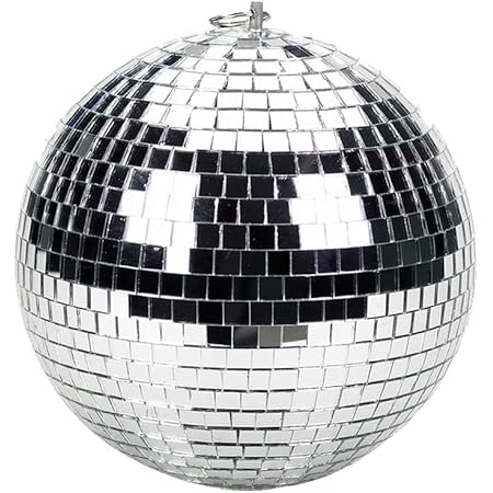 Mirror Ball -20CM Cool and Fun Silver Hanging Party Disco Ball : Amazon ...