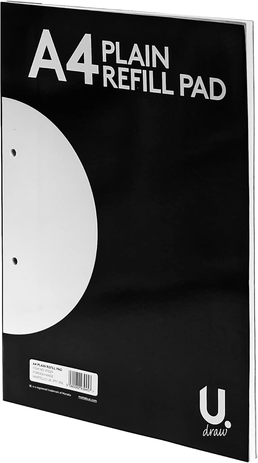 iTrend A4 Plain Refill Pad - 160 Page (80 Sheets) Notepad - with 2 ...