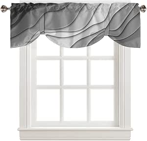 Amazon.com: ARTSHOWING Abstract Ocean Wave Tie Up Valance for Windows ...