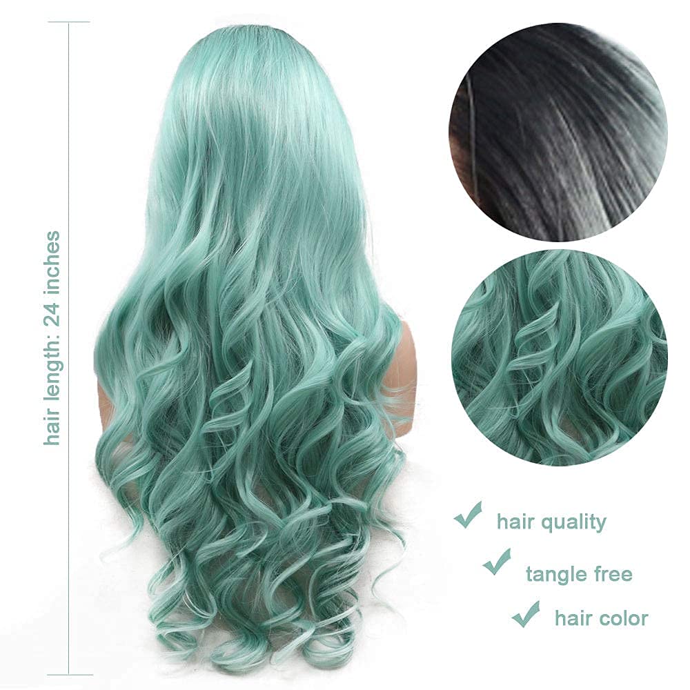 Ombre Hair Mint Green