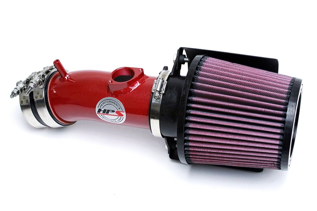 HPS 27-547R Red Air Intake Kit (With Heat Shield Shortram Cool ...