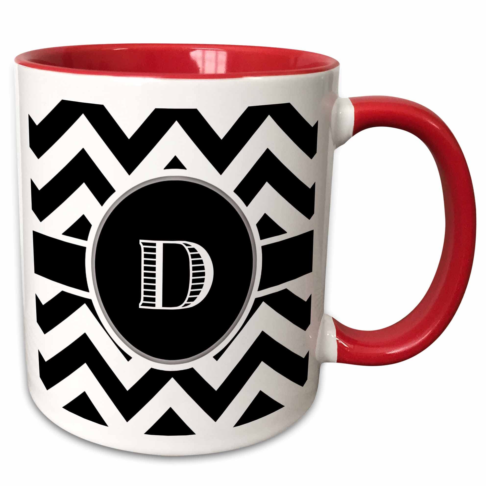 Monogrammed Chevron D
