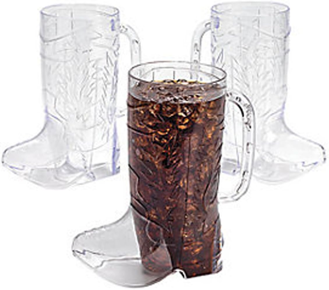 Amazon.com | Fun Express Cowboy Boot Mug: Plastic Cowboy Boot Mugs ...