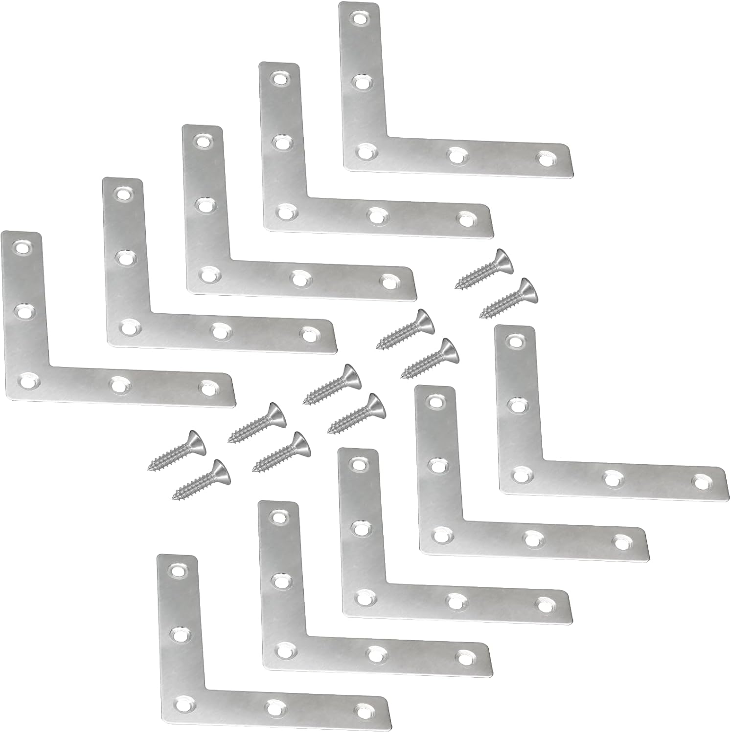 Amazon.com: Hordion 10Pcs 3 x 3 Inch L Bracket Corner Brace (80 X 80mm ...