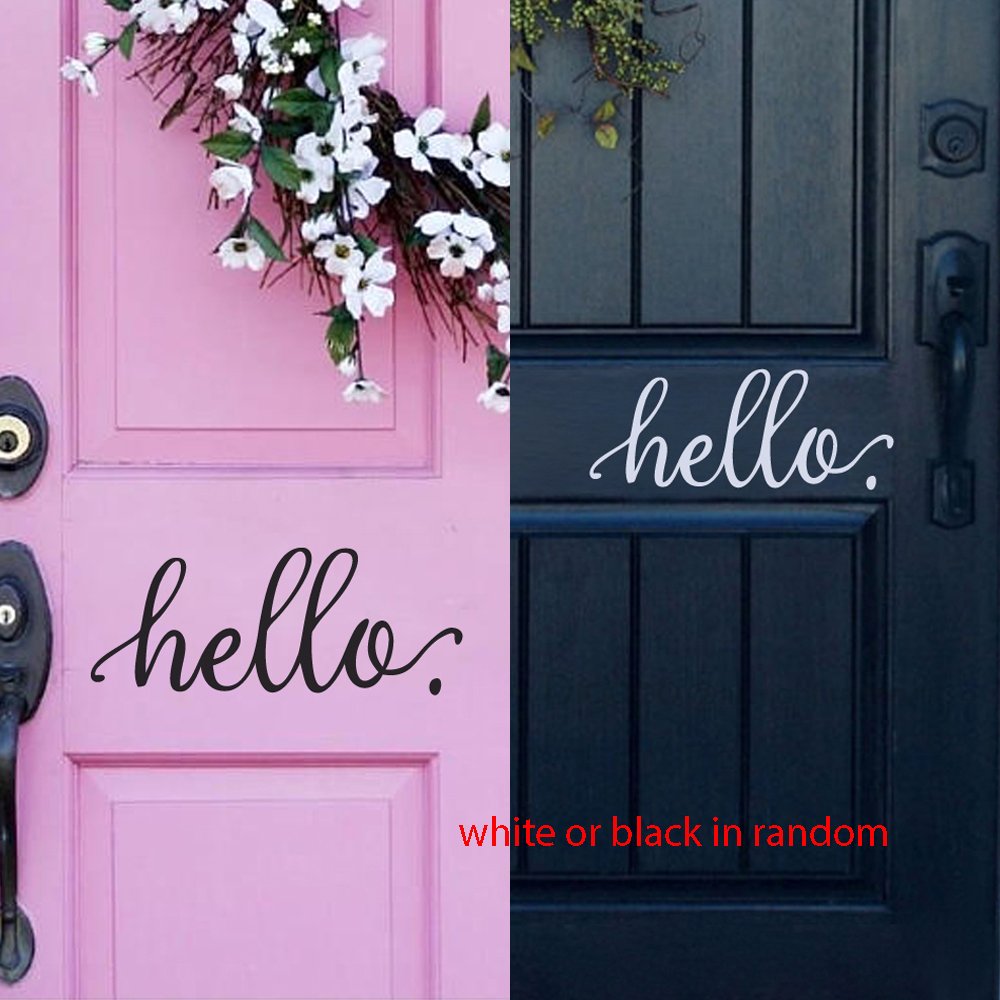 Buy BATTOO Hello Wall Decal Farmhouse Wall Decor Hello. Door Decal ...