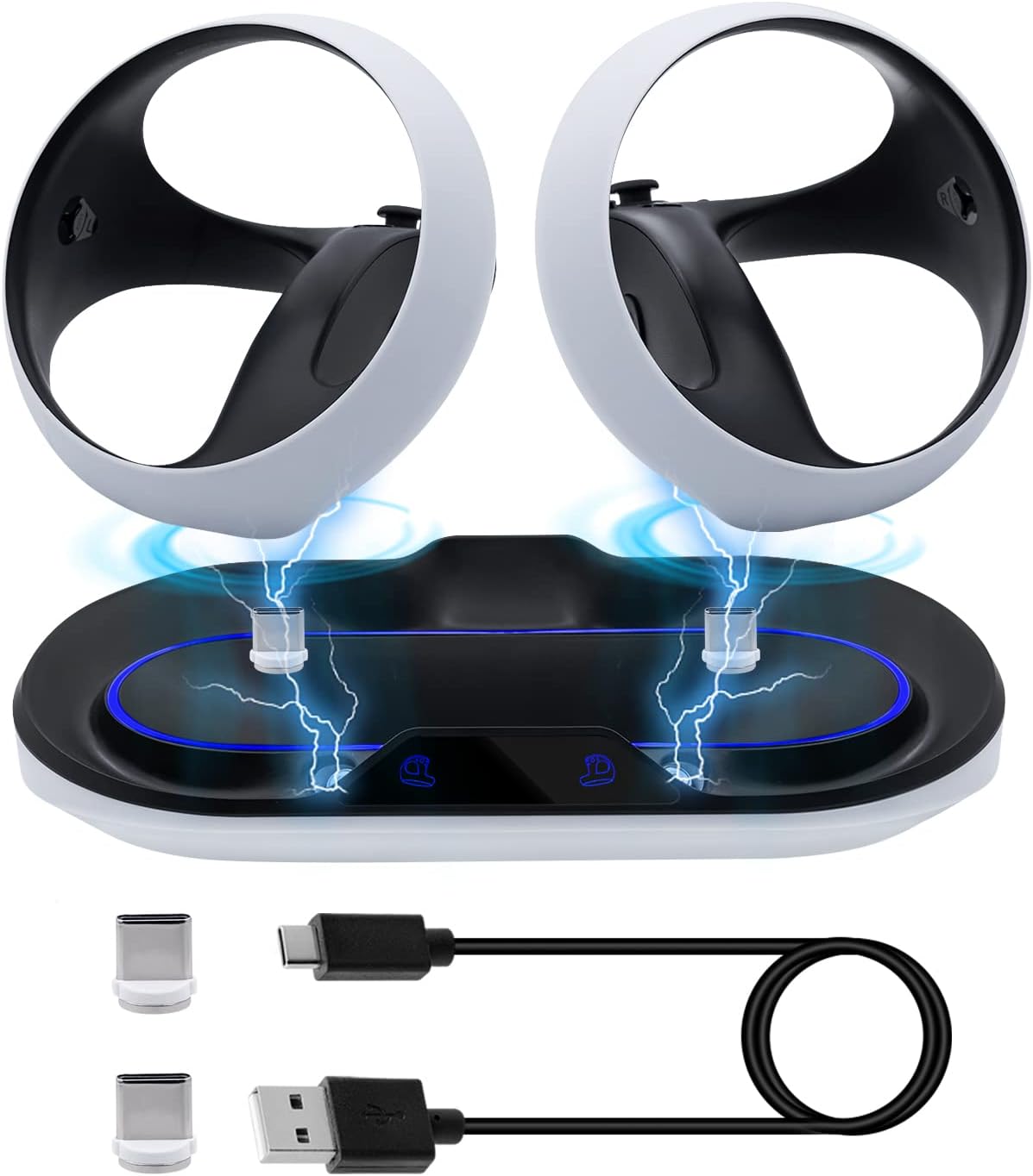 Amazon.com: Mcbazel Charging Station for PS VR2, Magnetic Charging Dock Controller Charger ...