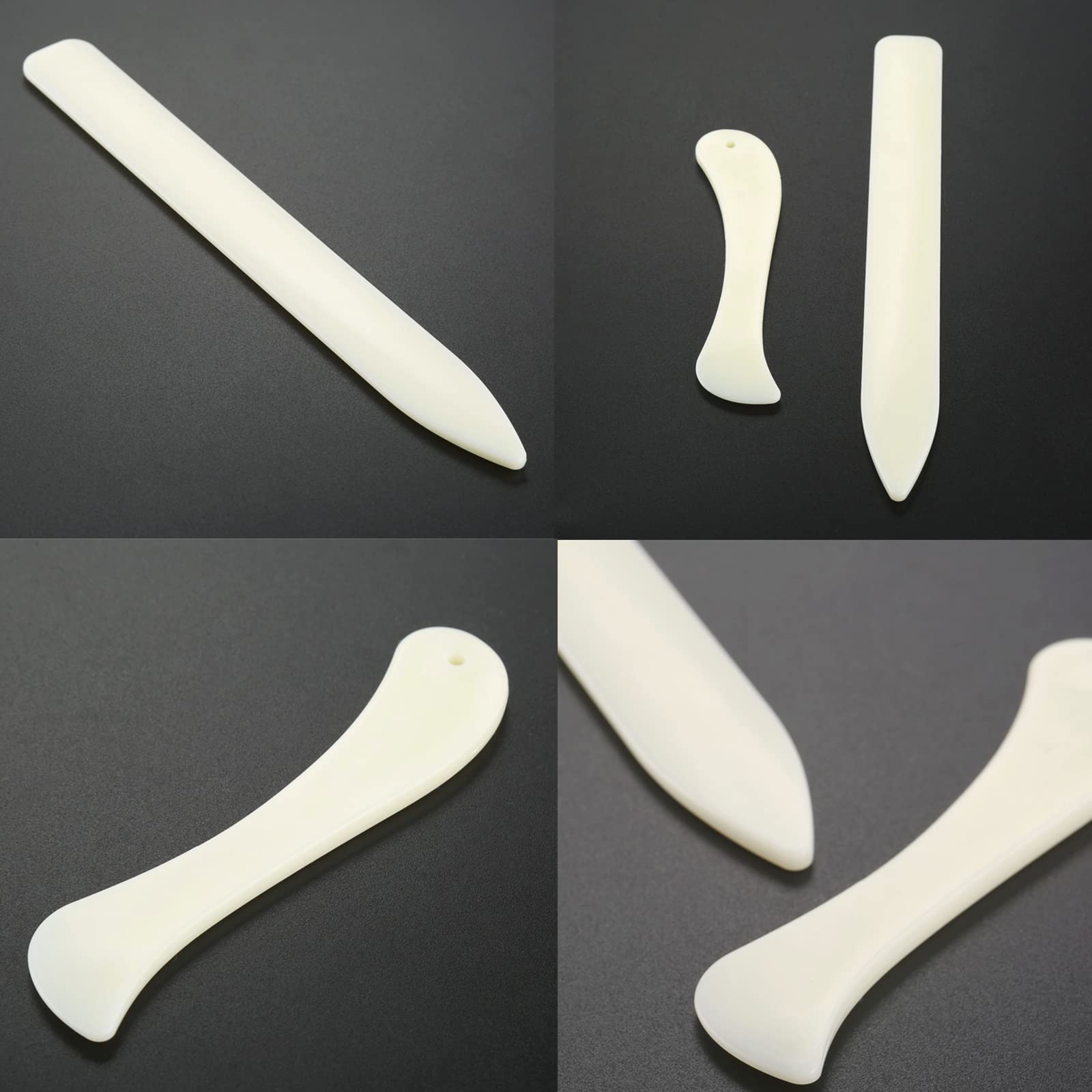 2PCs/Set Bone Folder Creaser Scoring Folding Creasing Paper Leather ...