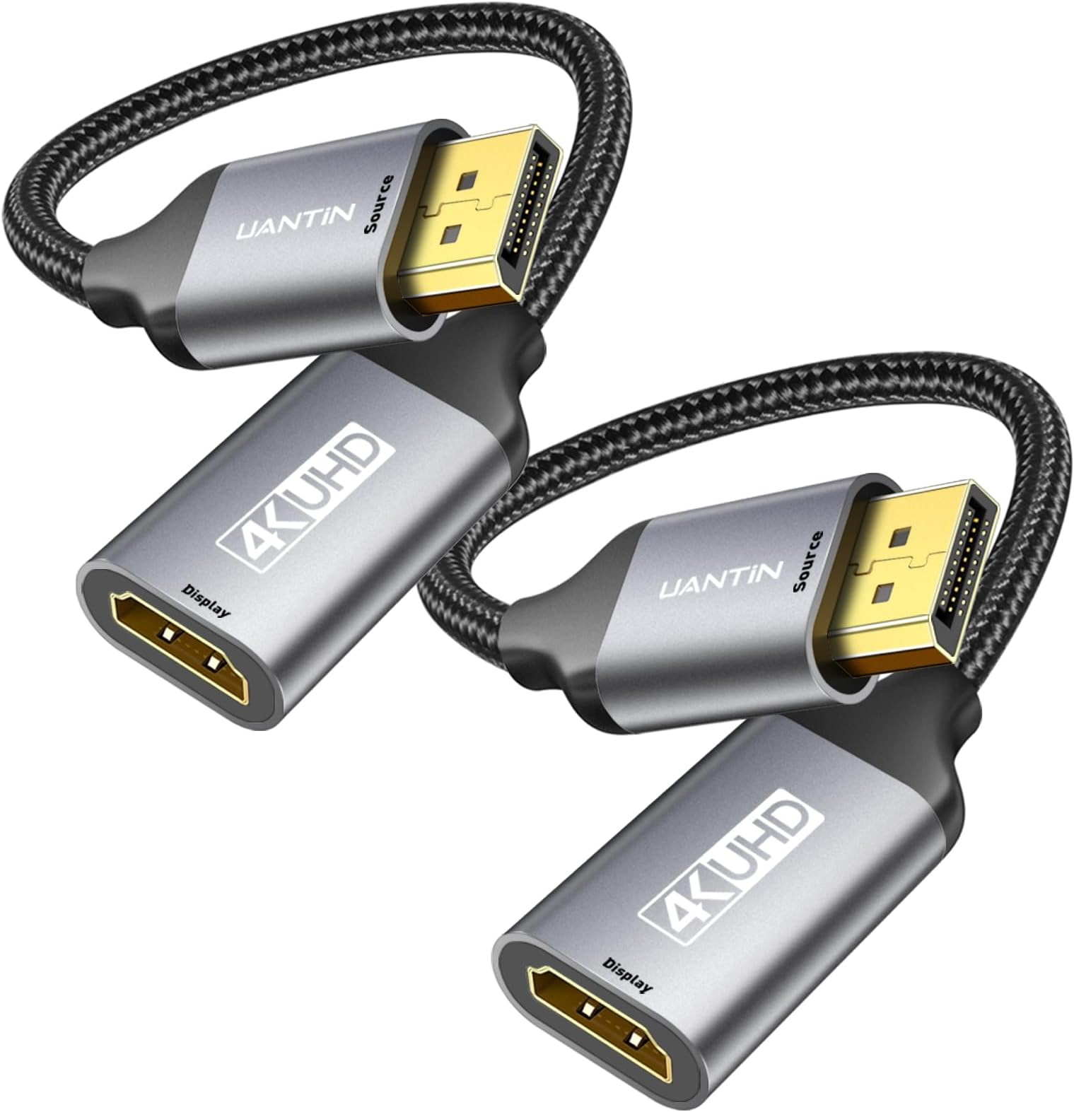 Amazon.com: BENFEI 2 Pack DisplayPort to HDMI Adapter 4K Unidirectional ...