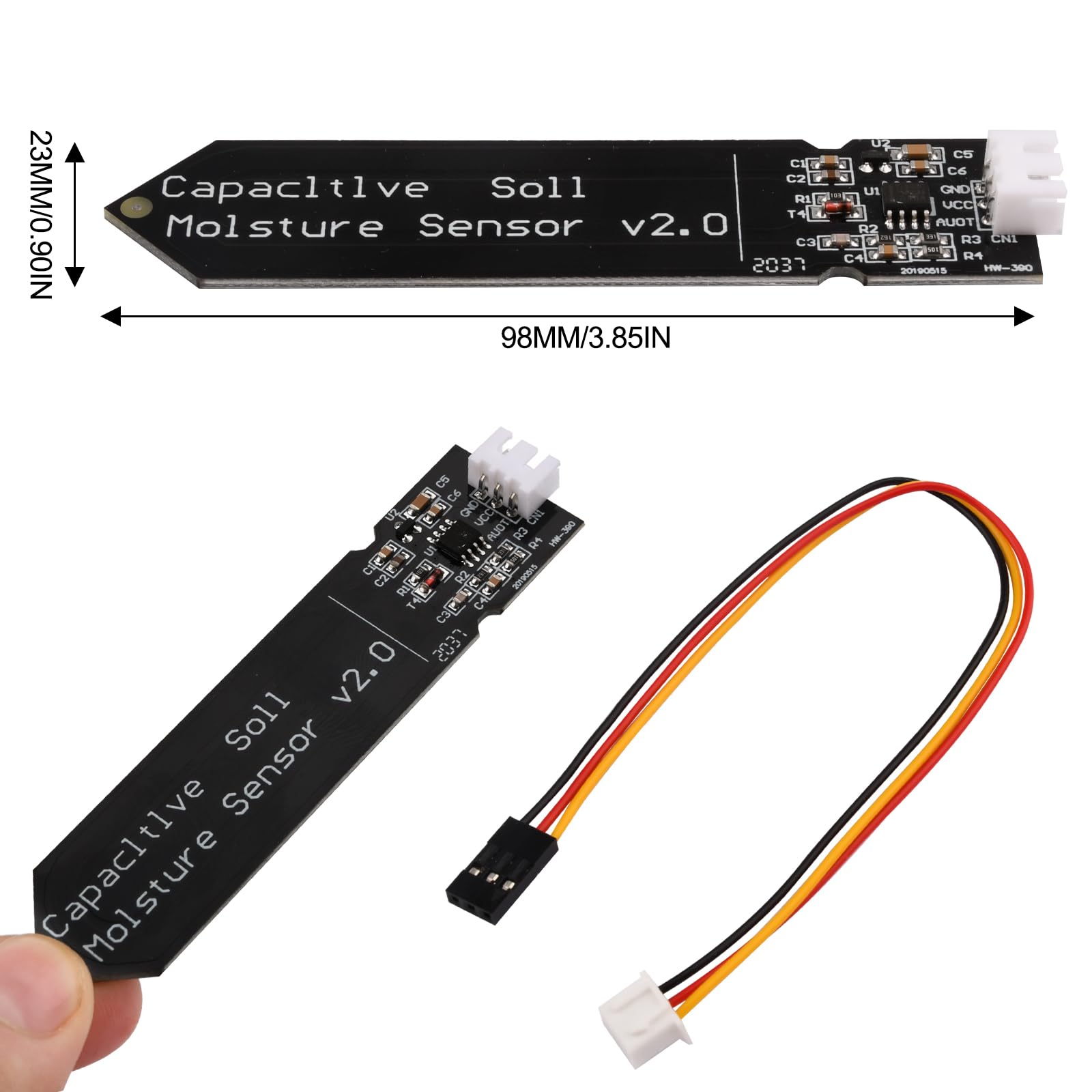 Snapklik.com : Diymore 5pcs Capacitive Soil Moisture Sensor Module ...