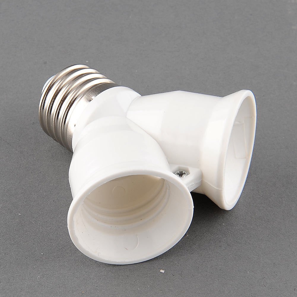 Amazon.com: E27 Splitter to Dual E27 Base LED Light Lamp Bulb Adapter ...