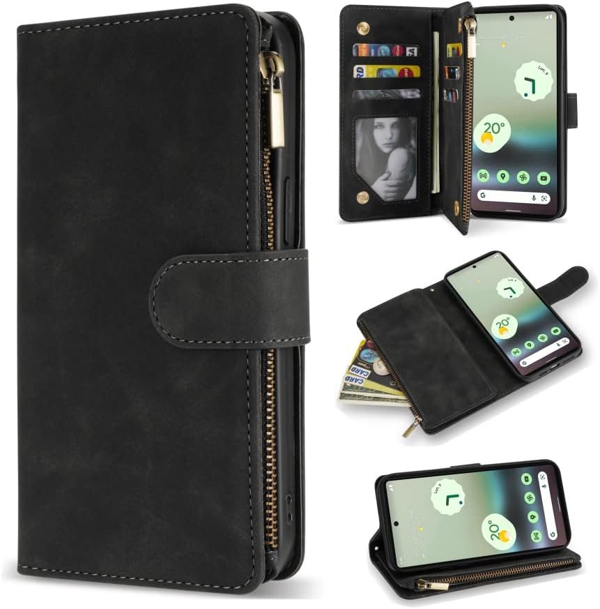 Amazon.com: ZZXX Google Pixel 8 Pro Case Wallet with RFID Blocking Card ...