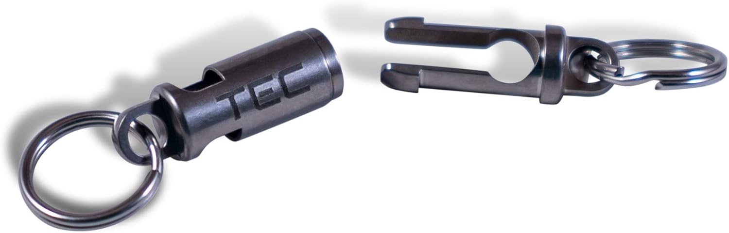 Amazon.com: Python-QR Titanium Quick Release Keychain Clip - Detachable ...