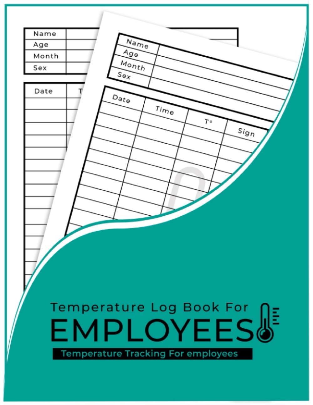 Buy Temperature Log Book For employees: Body Temperature Tracker ...