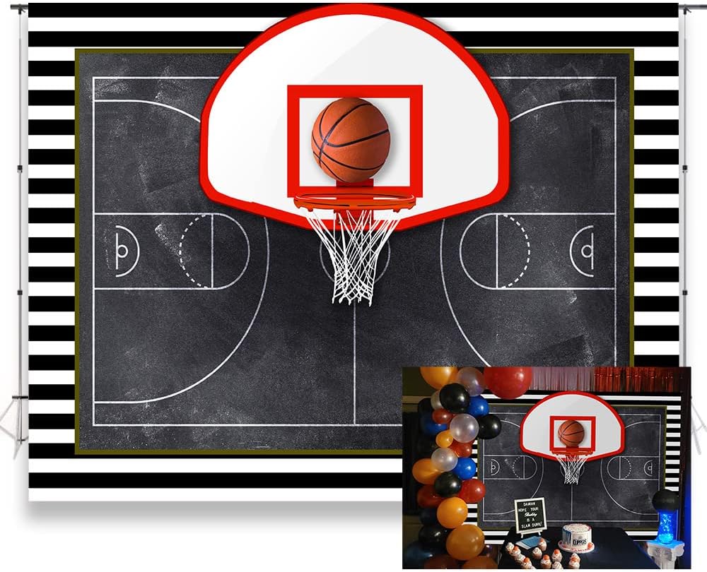 Amazon.com : LYLYCTY High - end Basketball Court Background Indoor ...