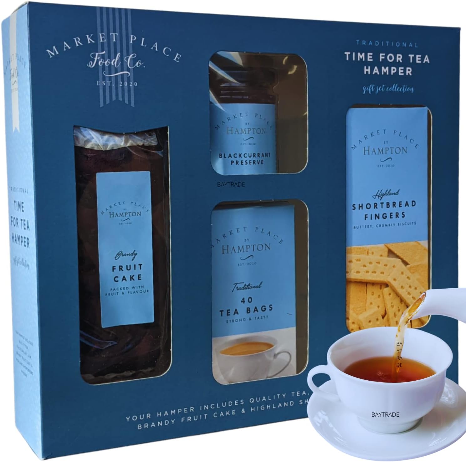 Afternoon Tea Hamper Gifts for Tea Lovers- Tea and Biscuits Gift Set ...