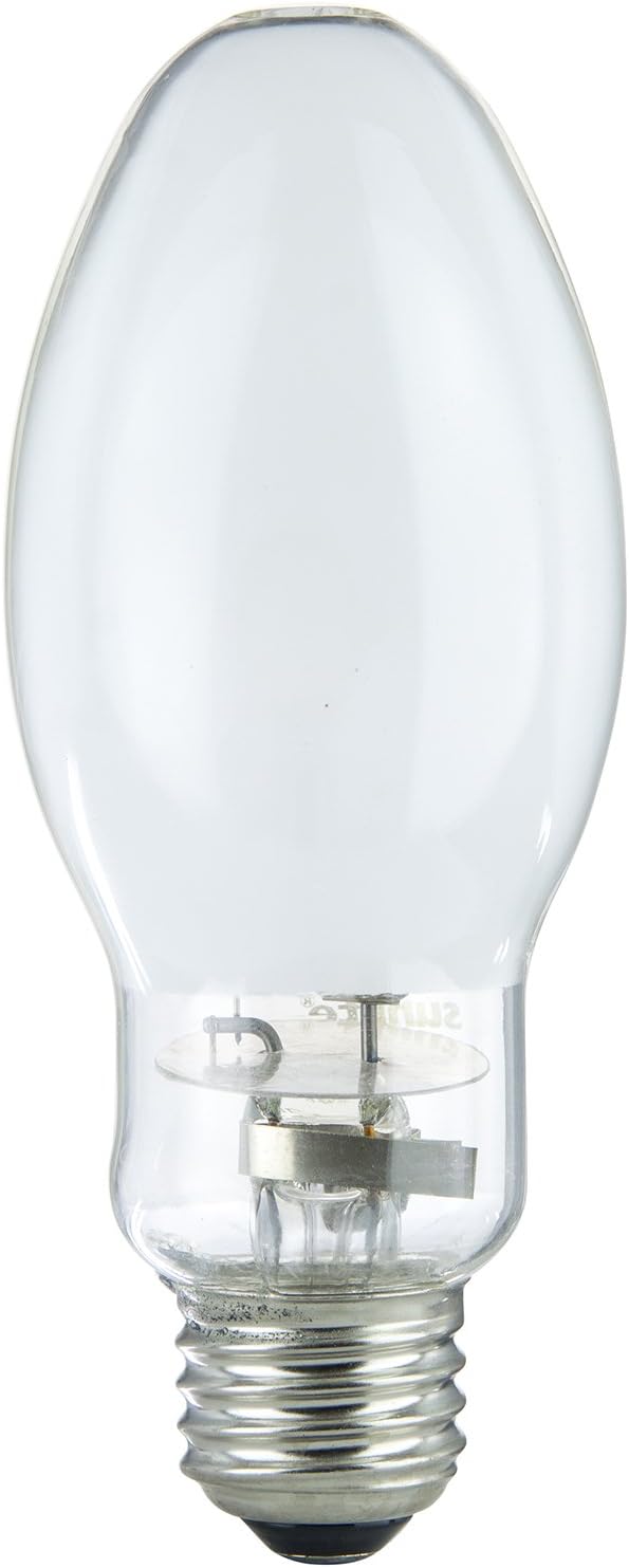 Sunlite MH100/C/U/MED 100-Watt Metal Halide Bulb, Medium Base, Coated ...
