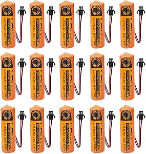 Amazon.com: BALOLO (15-Pack) ER14505M 3.6V 2200mAh Li-SOCL₂ Non-Rechargeable Lithium Battery for ...