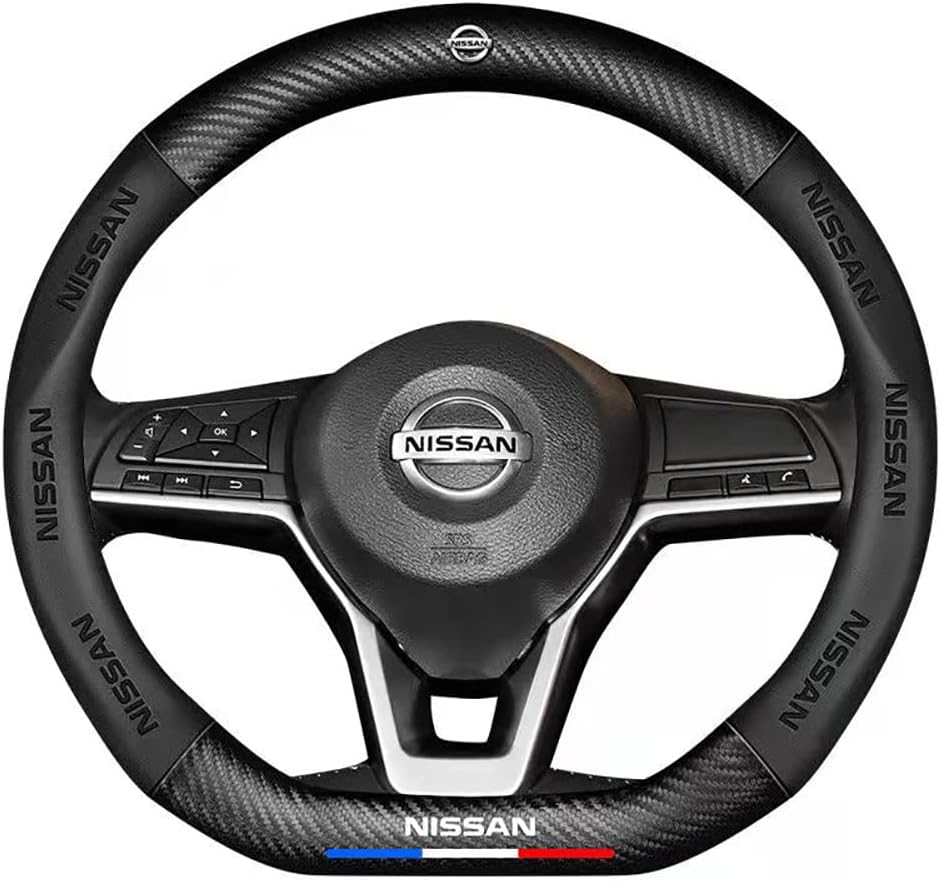 Amazon | LEXLEYS 日産 新型ノート E13系 e-POWER 新型オーラ セレナ CA28系 エクストレイル T33系 キックス P15系 専用設計 本革ハンドルカバー ...