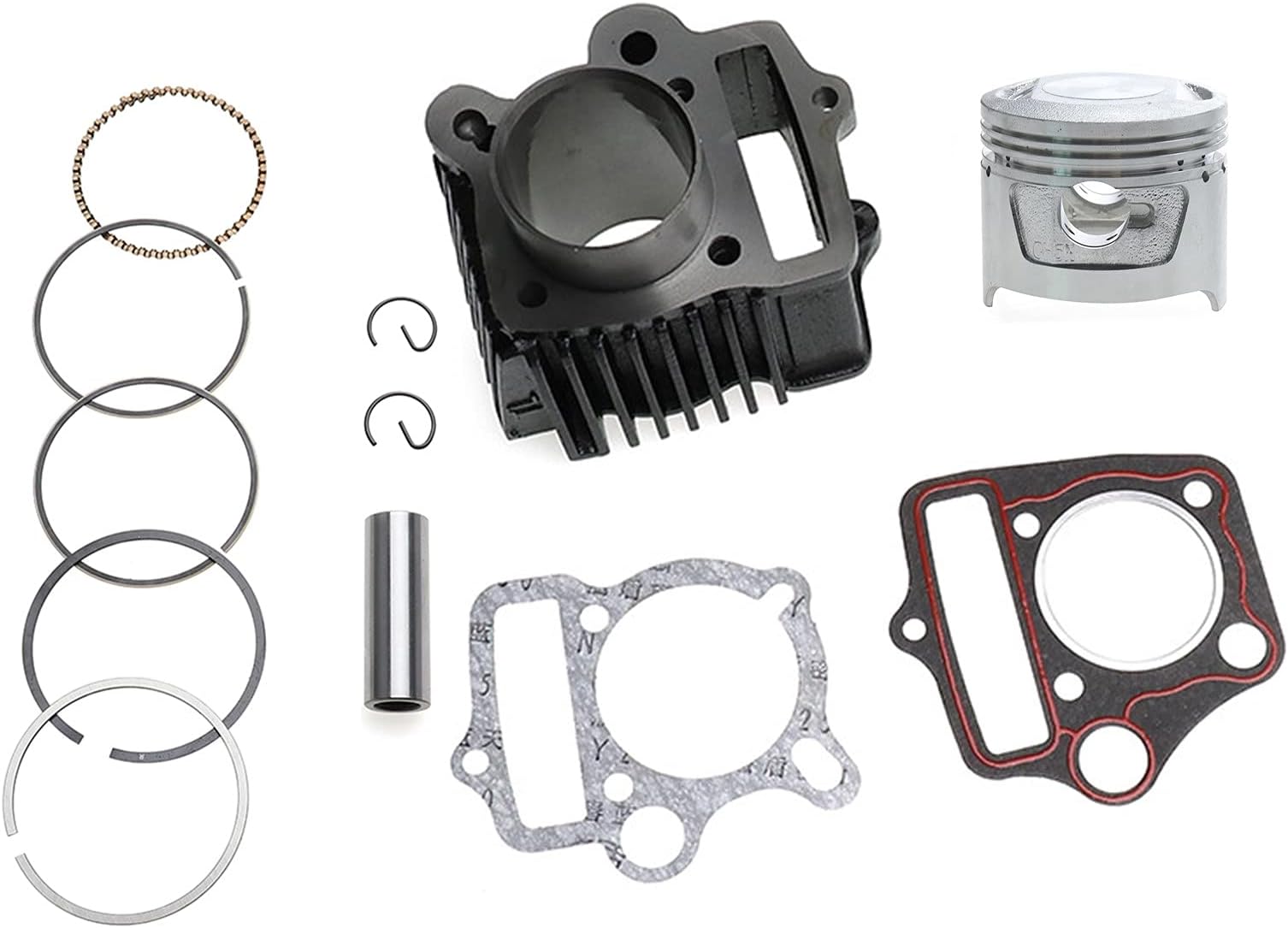 Amazon.com: 54mm Bore 125cc Cylinder & Piston Kit ATV/Pit Bike For ...