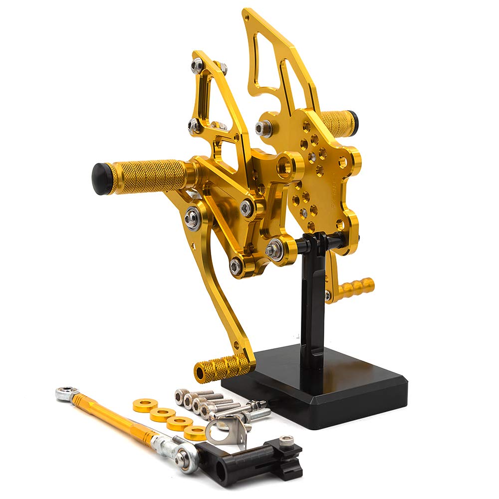 Amazon.com: FXCNC CNC Billet Motorcycle Rearset Foot Pegs Rear Set ...