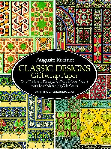 Buy Classic Designs Giftwrap Paper: Four Different Designs on Four 18 ...