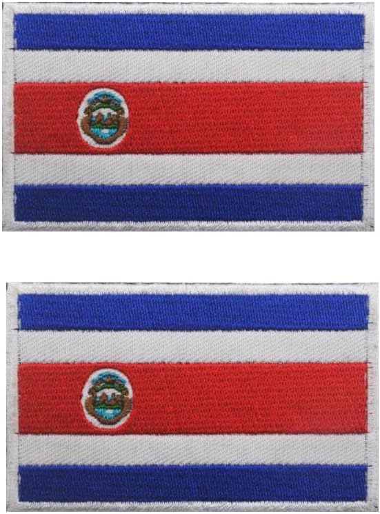 Amazon.com: Uijokdef Uijokdef 2 PCS Costa Rica Flag Patches Hook and ...