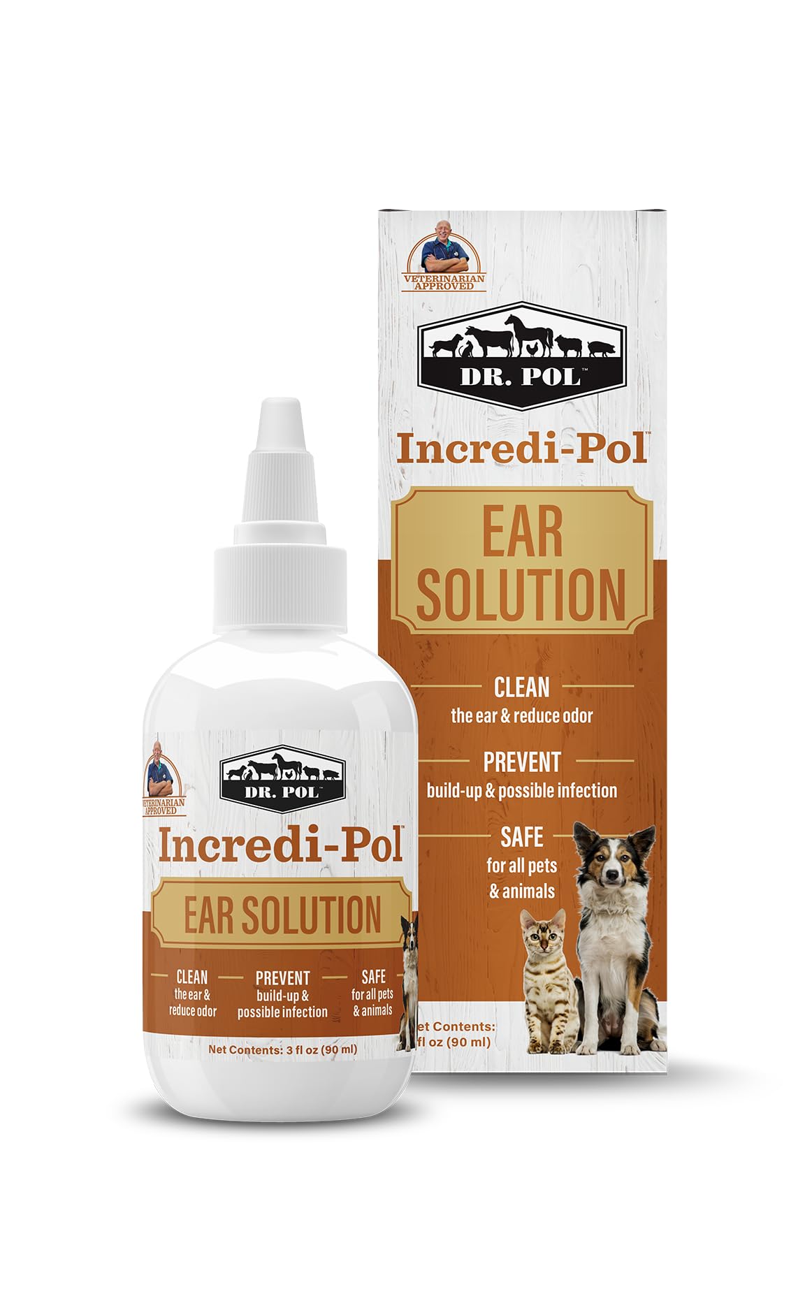 Amazon.com : Dr. Pol Incredi-Pol Dog and Cat Ear Solution - Safe and ...