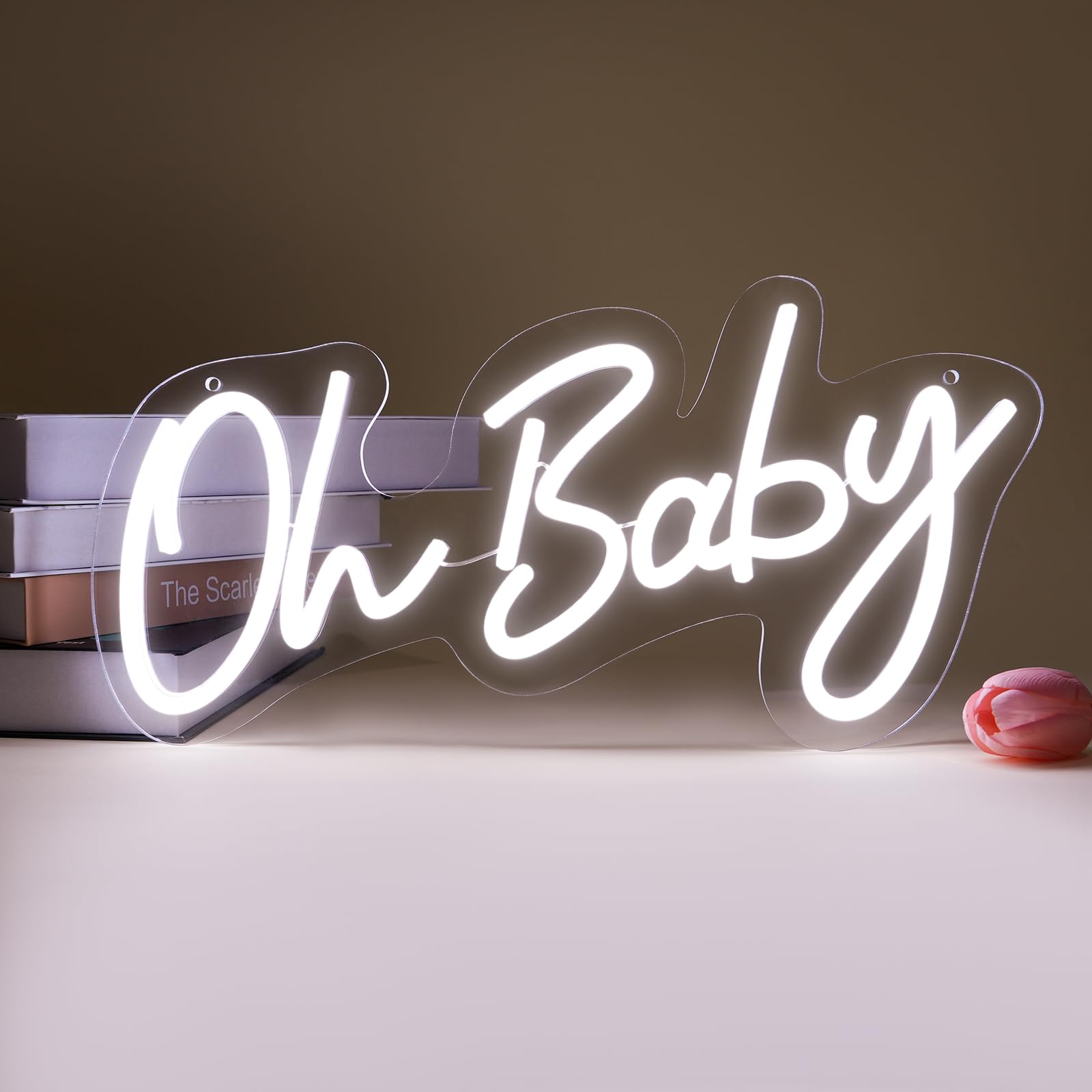 Amazon.com : InnovTools Oh Baby Neon Sign for Wall Decor, LED Oh Baby ...