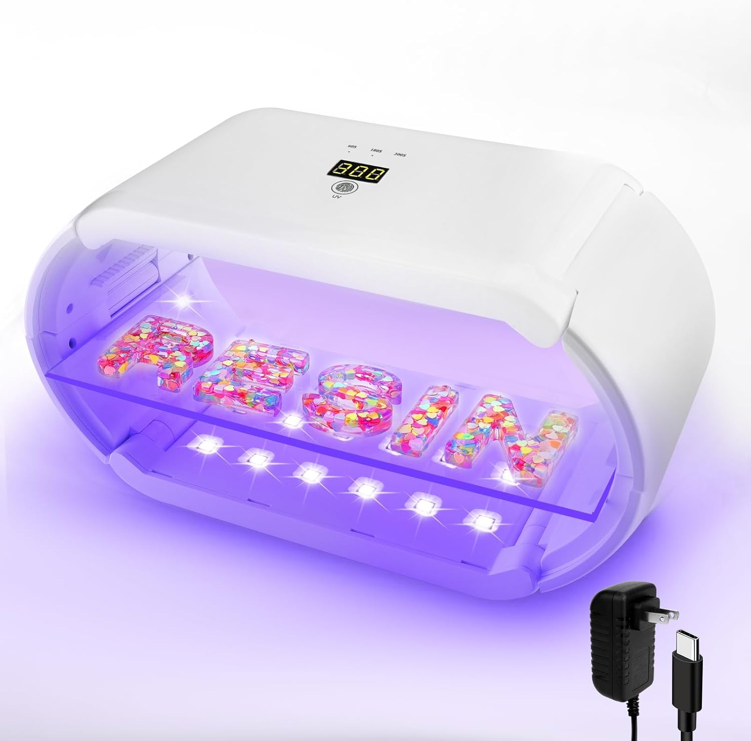 Amazon.com: Mity rain UV Light for Resin, 48 LED Beads Two Sides UV ...