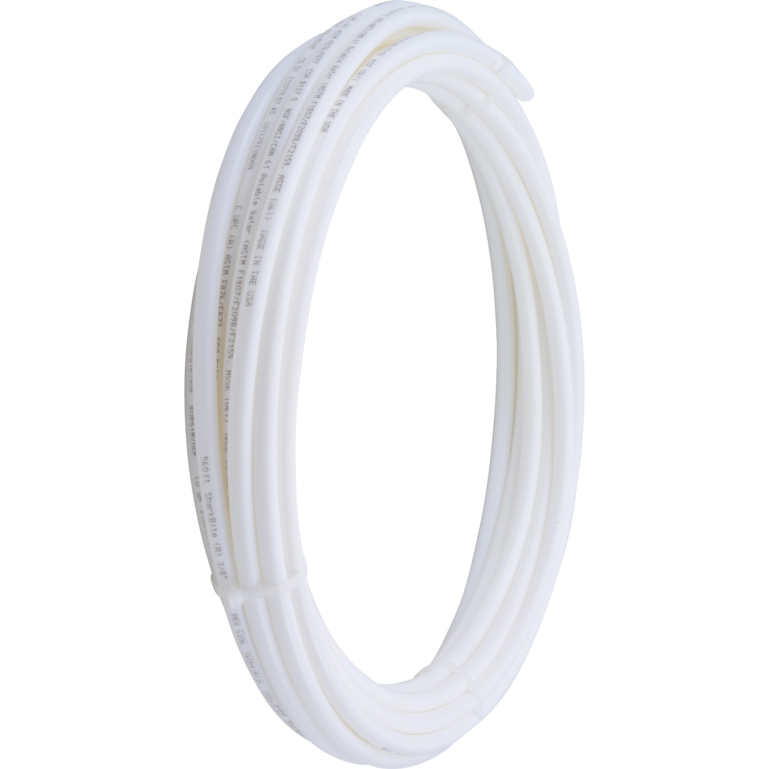 Snapklik.com : SharkBite 3/8 Inch X 50 Feet White PEX Pipe Flexible ...