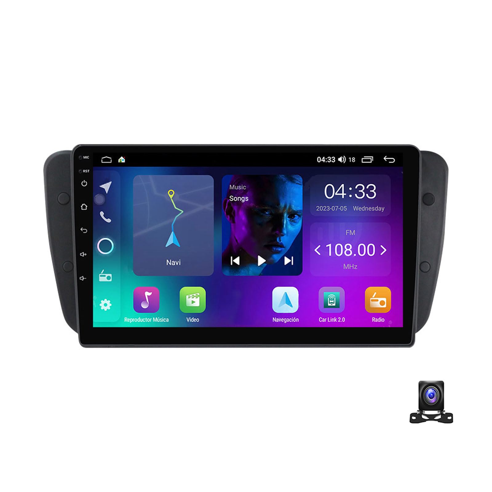 Amazon.com: Android 13 Double Din Car Stereo 9 Inch Touch Screen Radio ...