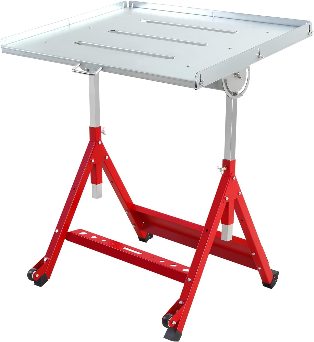 OUKIDR Welding Table, 31'' x 23'' Steel Welding Workbench Table ...