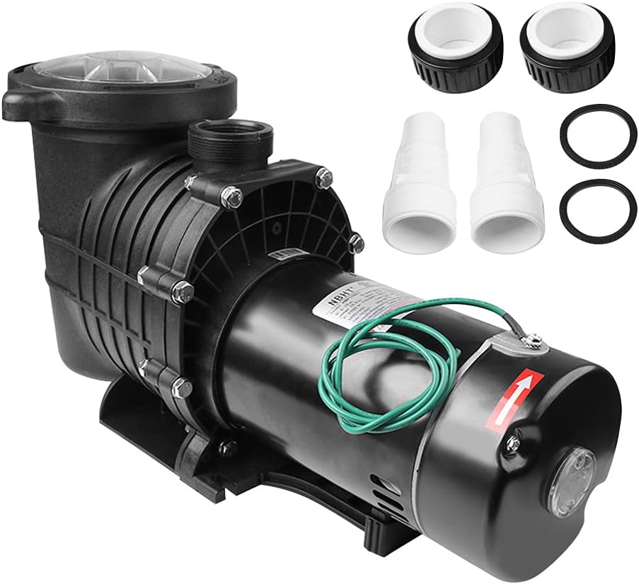 Amazon.com : Togarhow 2.0 HP Self Primming Pool Pump 6800 GPH, Single ...