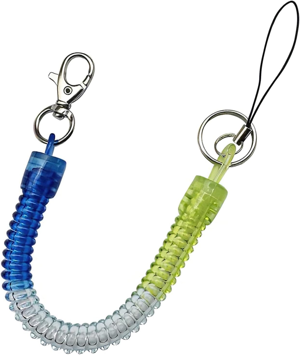Bungee Keyring Spiral Keychain, Stretchy Spiral Keyring 6.81-39.37 ...