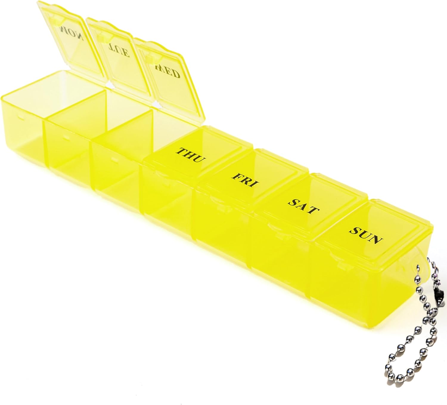 Pill Boxes 7 Day 1 Times a Day - Pill Box Organiser Weekly Tablet Box ...