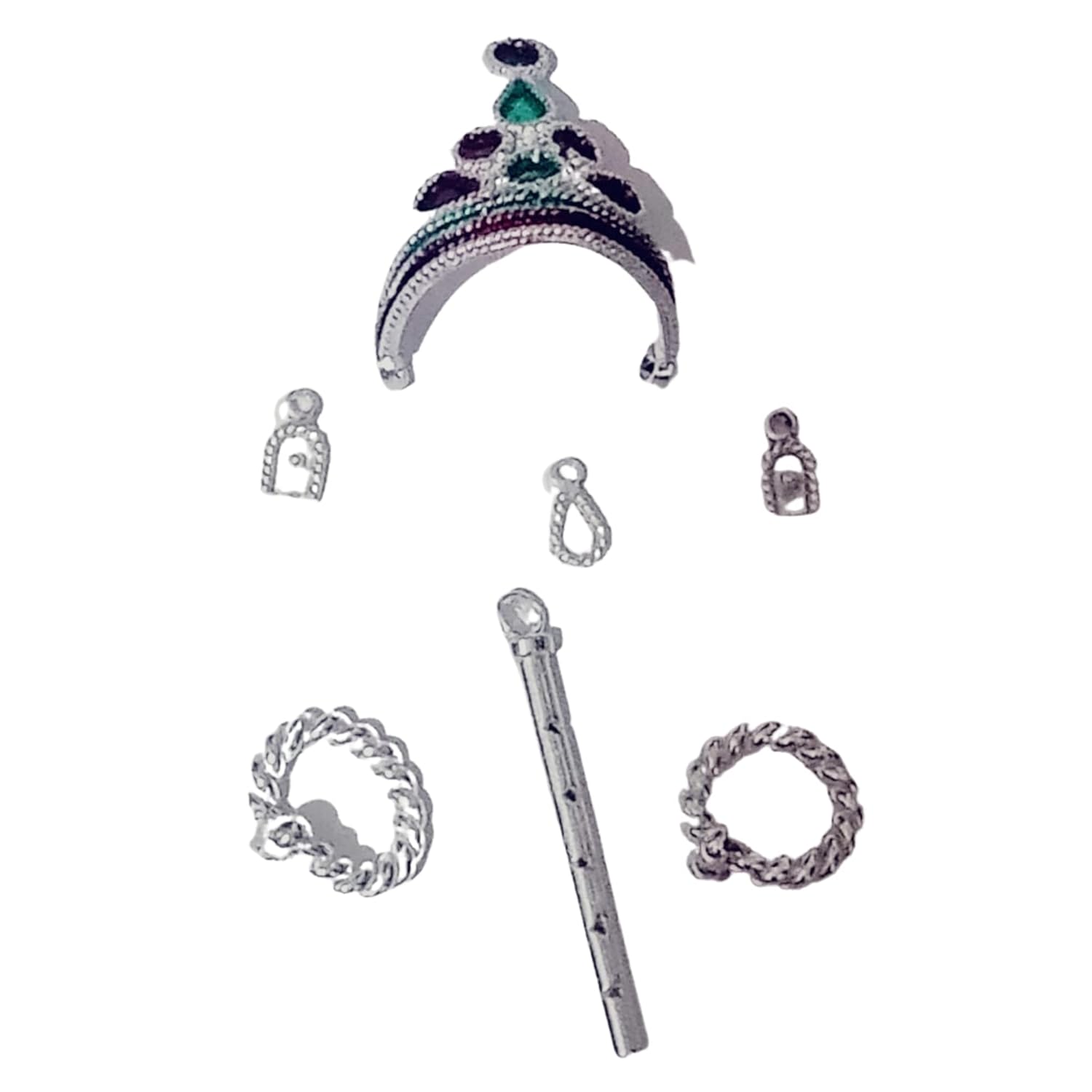 Nakoda Gold & Silver Krishna Shringa (Mukut, Basuri,Kundal, Bangles ...