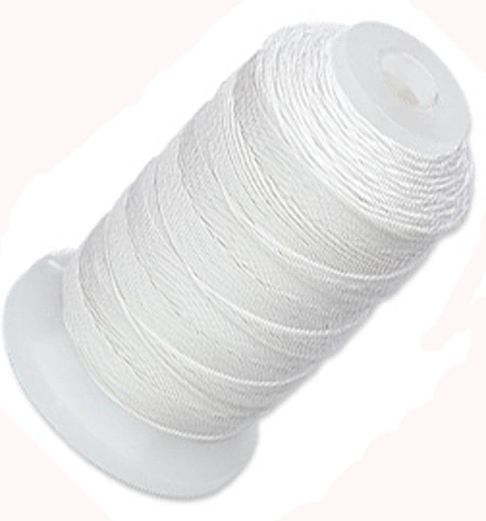 Amazon.com: Simply Silk Beading Thread Size 0 White 0.006 Inch 0.1524 ...