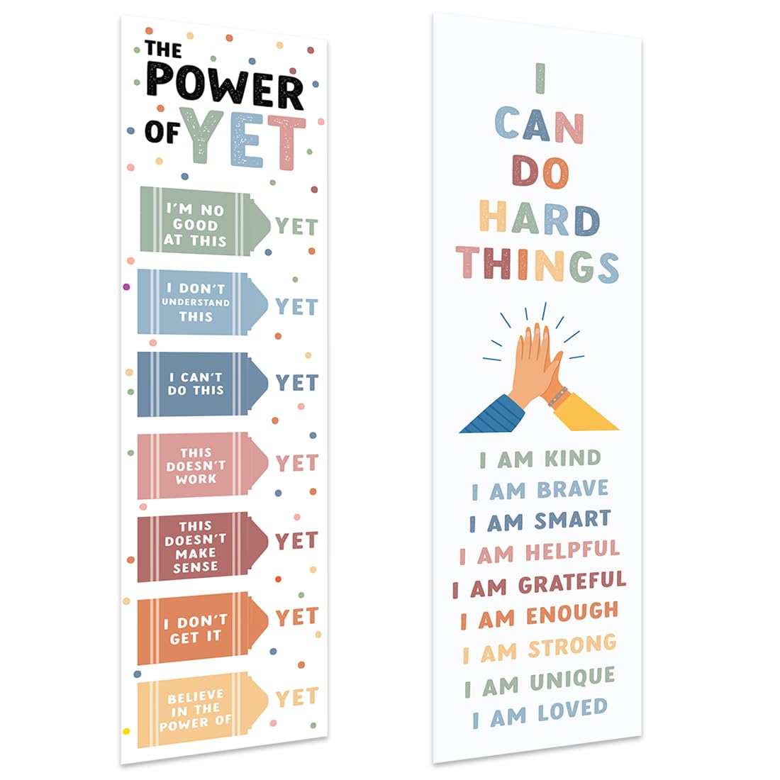 Andaz Press 13"x48" Large I Can Do Hard Things Growth Mindset Classroom ...